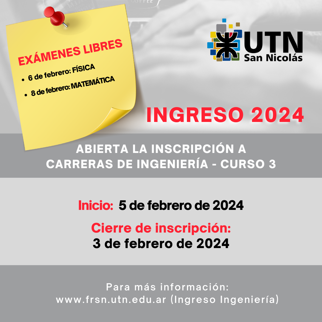 Ingreso Ingeniería | UTN
